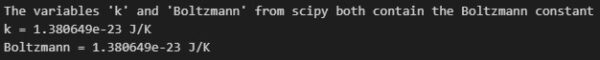 Python Boltzmann Constant - Tutor Python