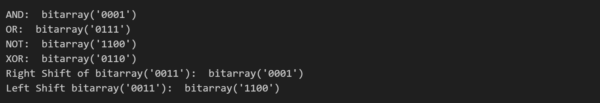 Bitarray In Python Tutor Python